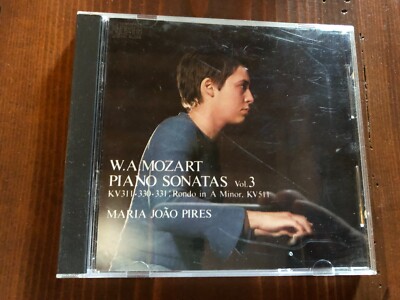 MARIA JOAO PIRES MOZART PIANO SONATAS V 3 DENON CD JAPAN C37 7388 | eBay