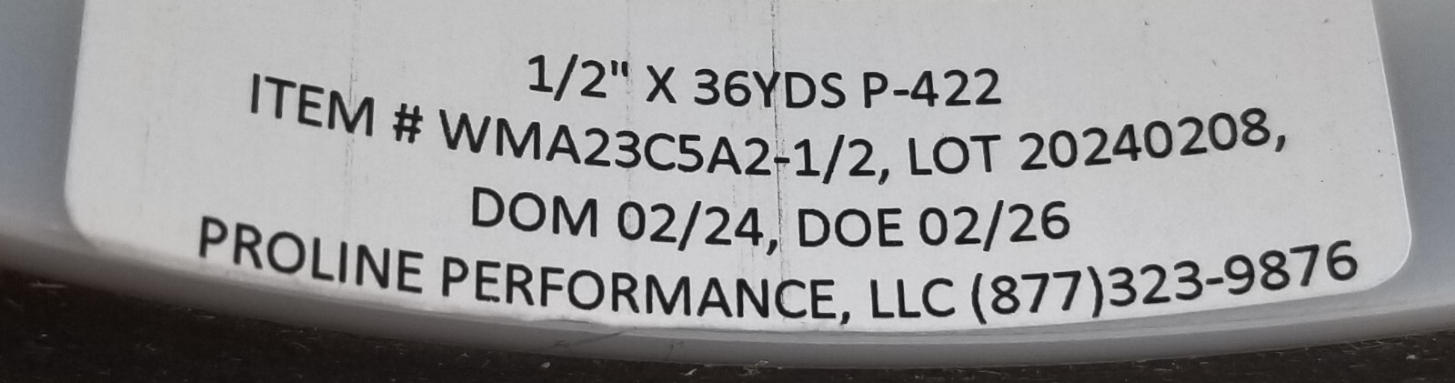 5 Nitto 1/2" x 36yds P-422 PTFE Film Tape 3.9mil Natural Item ...