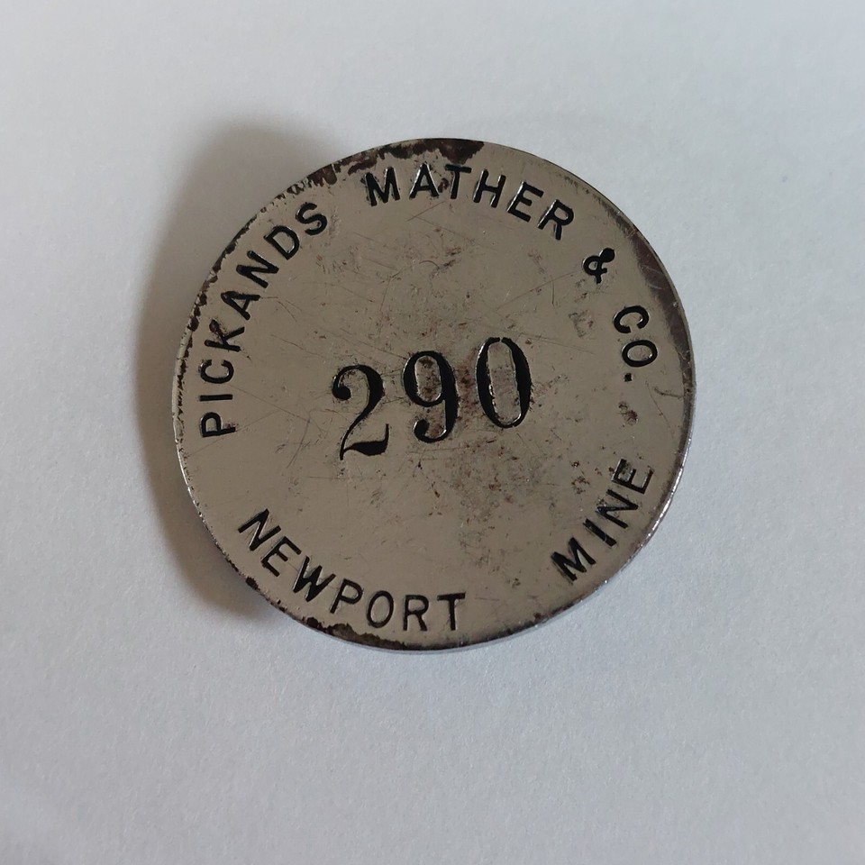 Rare Pickands Mather Newport Mine Miners Badge Mining Tag - Damaged | eBay