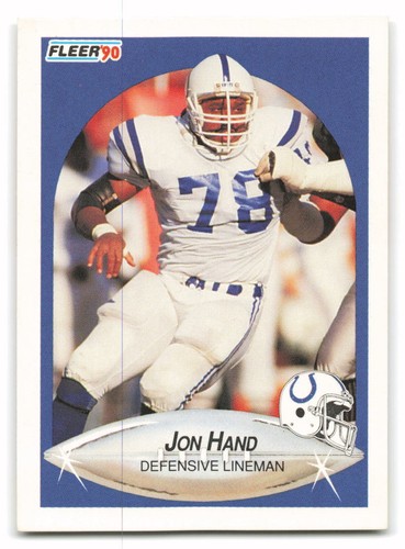 Jon Hand 1990 Fleer FOOTBALL #230 Indianapolis Colts | eBay
