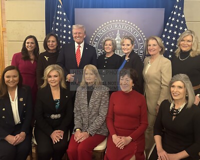 DONALD TRUMP WITH FEMALE REPUBLICAN SENATORS 2025 INAUGURATION 8X10 ...