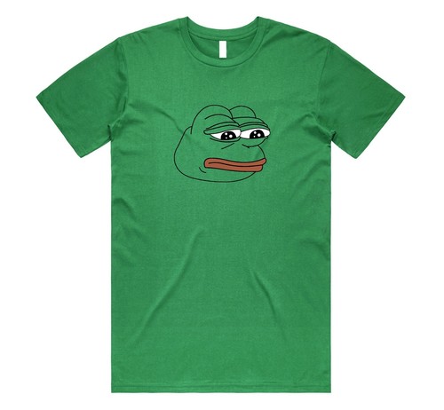 Pepe The Frog Sad Meme T-shirt Top Funny Gift Unisex Crypto Geek Memes ...