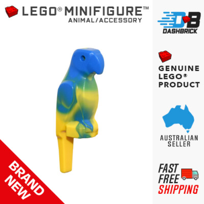 Genuine LEGO® - Parrot/Bird - Yellow and Blue - Minifigure Animal/Pet ...