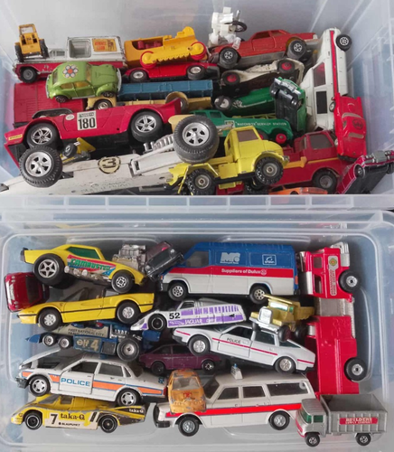ORIGINAL VINTAGE DIECAST TOY JOB LOT CARS TRUCKS etc CORGI MATCHBOX ...