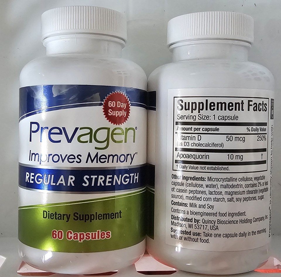 PREVAGEN Regular Strength 10 mg IMPROVES MEMORY 60 Capsules x 2, NEW | eBay