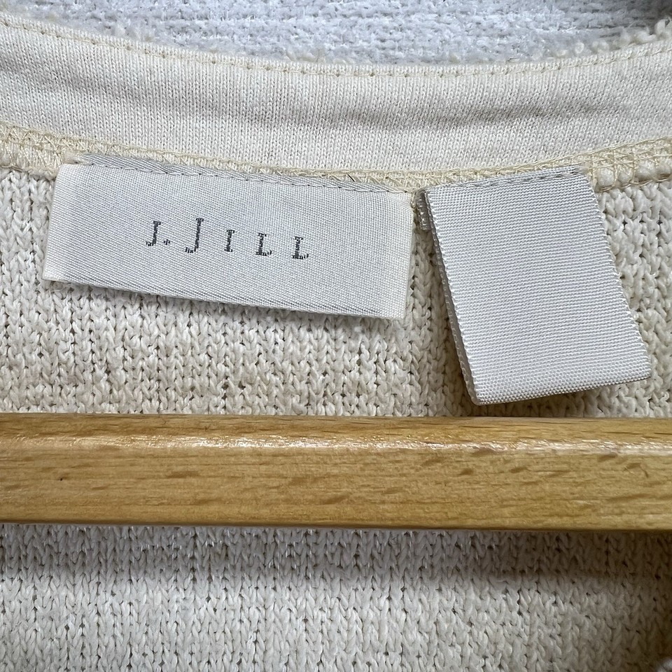 J. Jill Cardigan Sweater Terry Cloth Light Yellow/cream Women’s M? Read ...