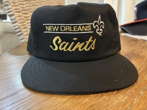 Vintage 90s New Orleans Saints Hat Snapback Annco Pro Model Script ...