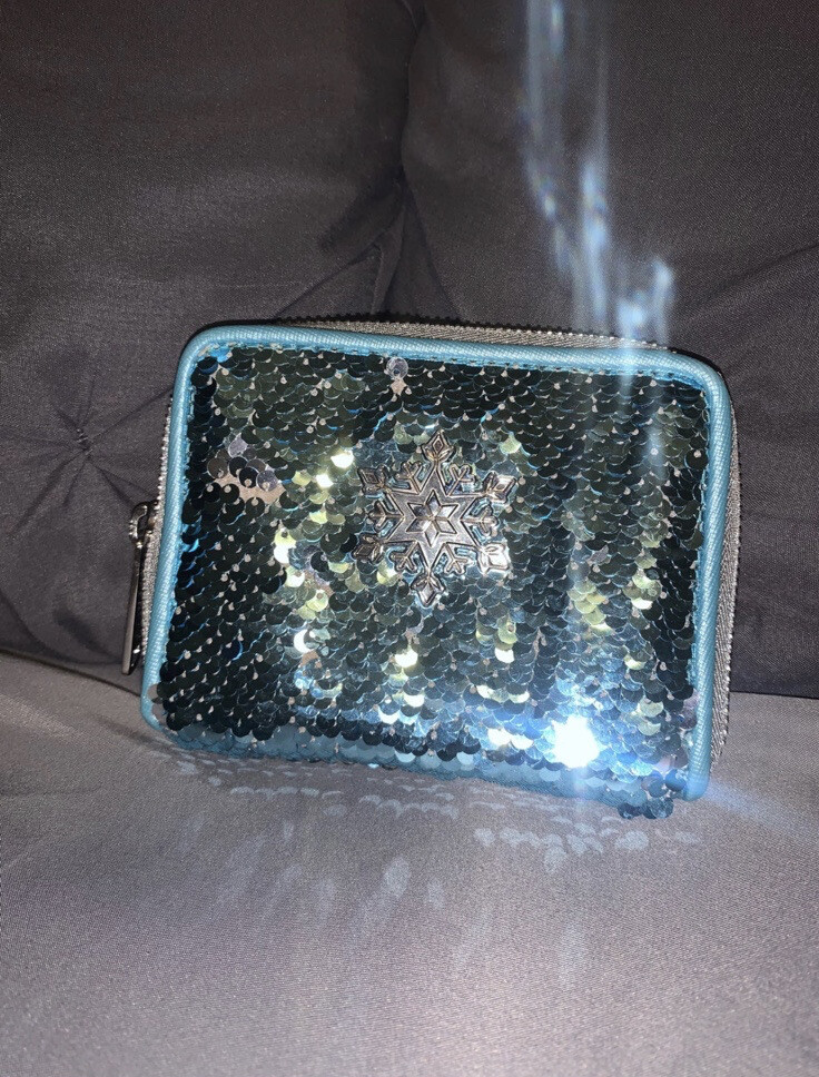 Disney Loungefly Elsa Frozen Mini Backpack with Matching Blue Sequin ...