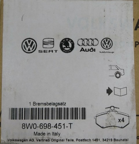 REAR BRAKE PADS SET 4 330MM DISCS AUDI Q7 VW TOUAREG 8W0 698 451 T ...