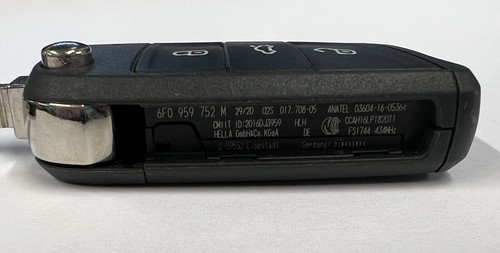 GENUINE SEAT 3 BUTTON REMOTE FLIP KEY FOB IBIZA LEON ETC TESTED 6F0 959 ...