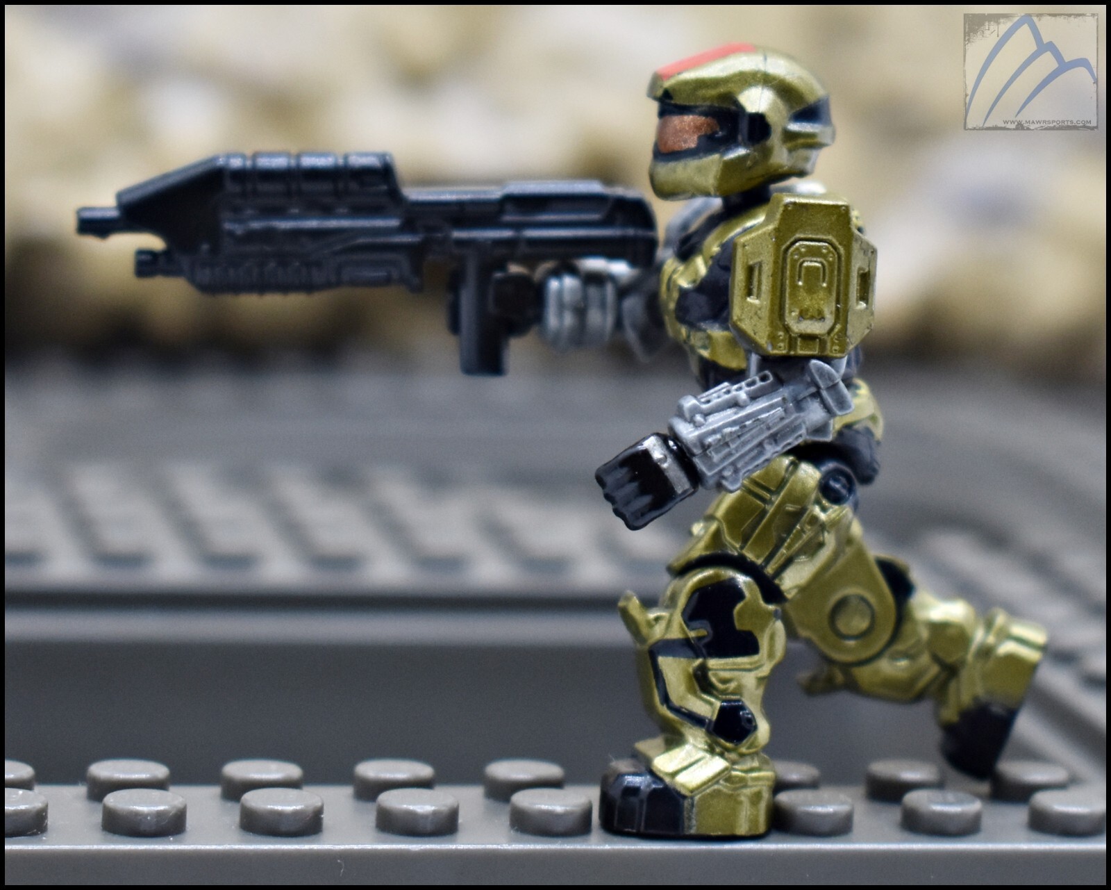 HALO MEGA BLOKS UNSC GOLD SPARTAN GRENADIER ALT BODY MARK V MINI FIGURE ...