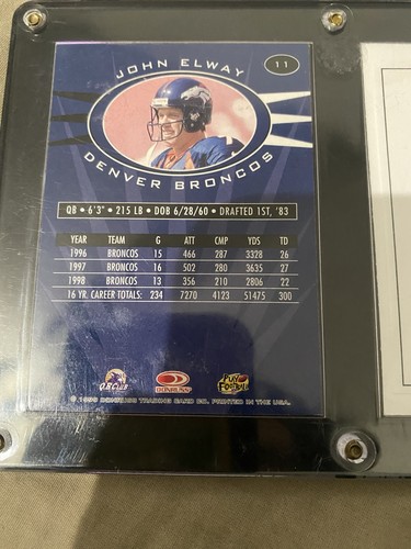 John Elway Two Card Plaque New York Yankees & Denver Broncos | eBay