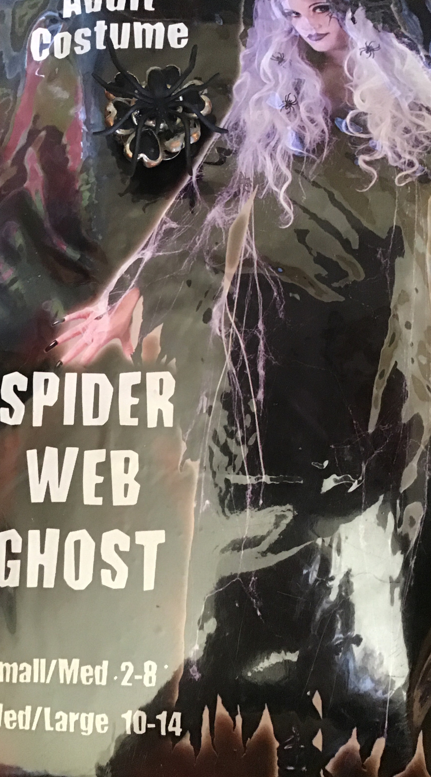 Spider Web Ghost costume Small/Medium 2-8 Spirit of Halloween & Spider ...
