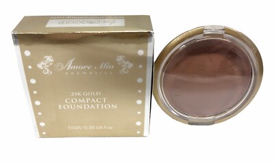 Amore Mio Cosmetics 24K Gold Compact Foundation (10g/0.35Oz) NEW CF-06 ...