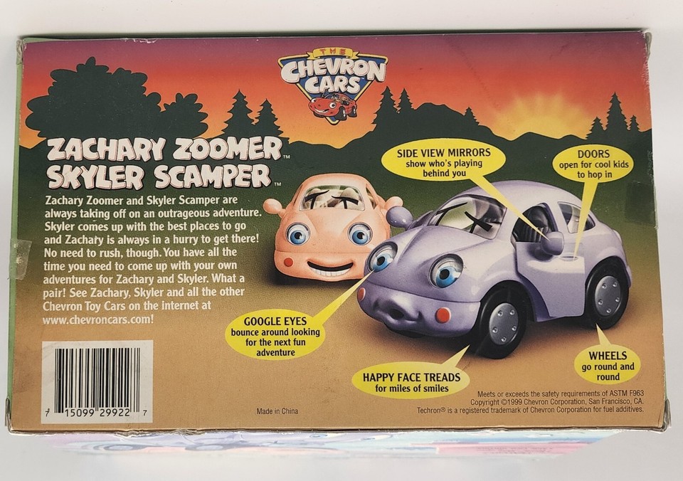 Chevron Cars - Zachery Zoomer & Skyler Scamper- 1999 -Purple Car ...