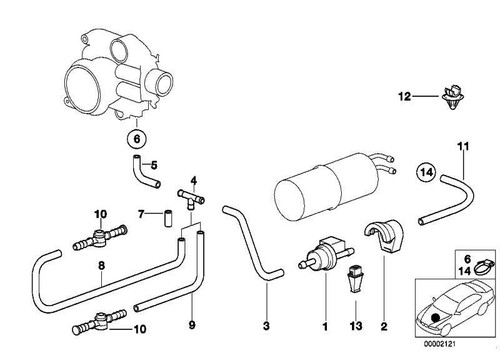 Original BMW 13901734469 - Widerstand 1000OHM/BOSCH 8er 5er 3er 7er X5 ...