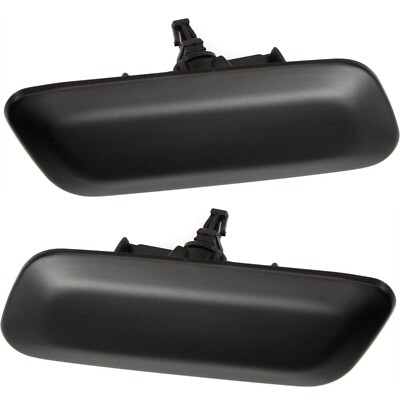 Headlight Washer Cover Set For 2010-2012 Lexus LS460 Left & Right Black ...