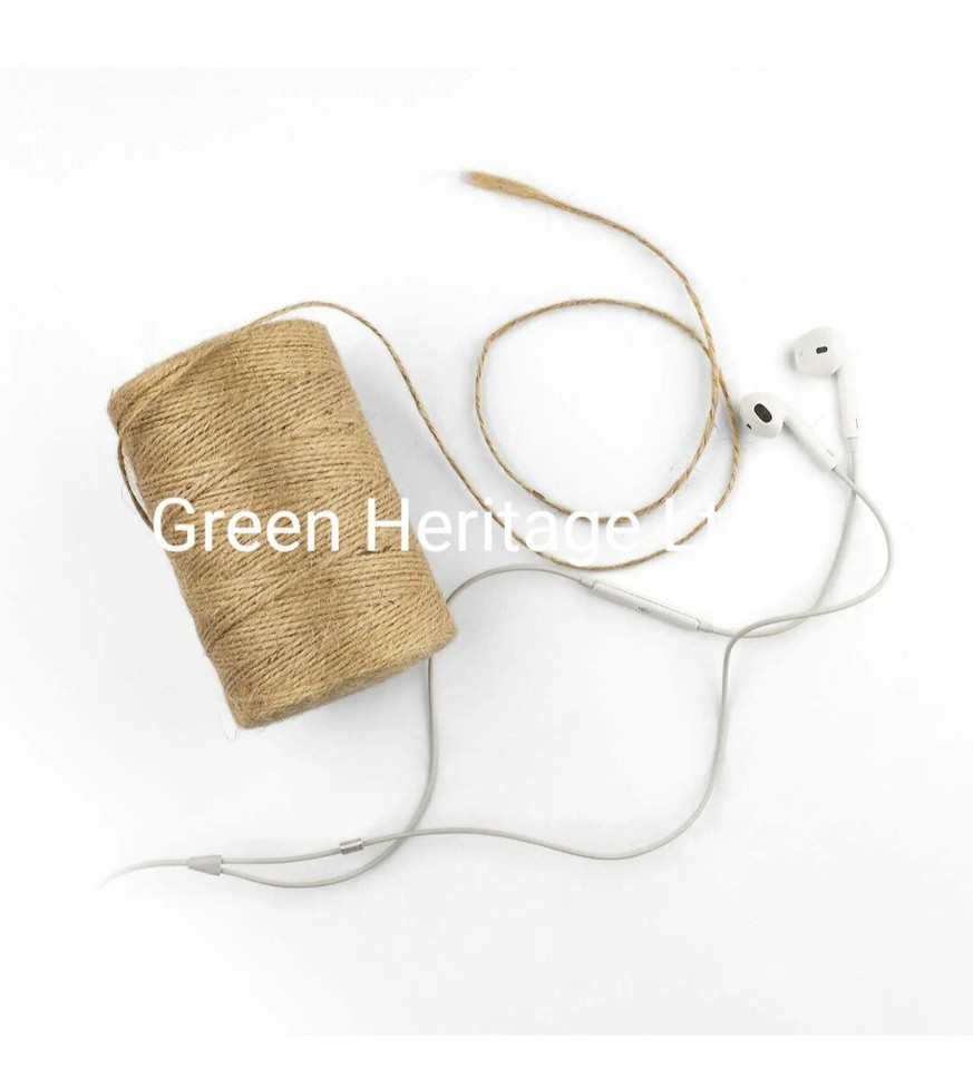 10m-1000M Metre Natural Brown Shabby Rustic Twine String Shank Craft ...