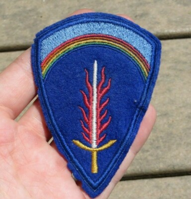 WW2 US ARMY MILITARY SHAEF GERMANY OCCUPATION FELT PATCH | eBay