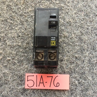 Square D QOB QOB2100 2 Pole 100 Amp 120/240 V Yellow Circuit Breaker | eBay