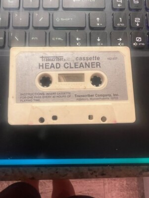 Cassette Tape CASSETTE DECK HEAD CLEANER TRANSCRIBER | eBay