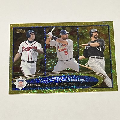 2012 Topps Active Leaders Gold Sparkle Albert Pujols Todd Helton ...