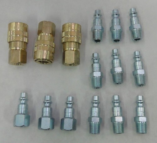 15 Pack MILTON 715 728 727 Air Hose Couplers M style 1/4" plugs ...