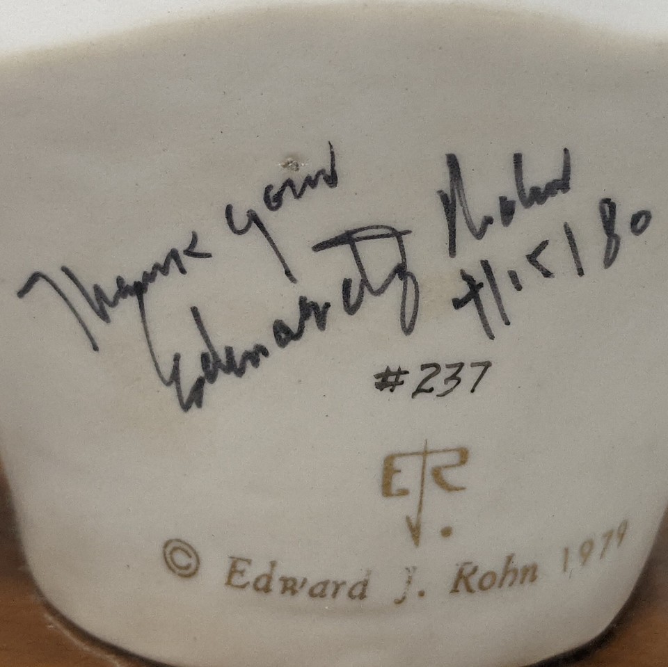 Rare 1979 Norman Rockwell Porcelain Bust by Edward J. Rohn Signed by ...