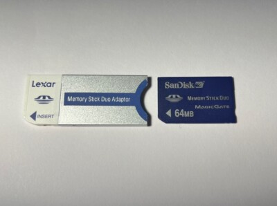 Sony compatible MSA-64A 64MB Memory Stick Duo Card + adapter for Sony ...