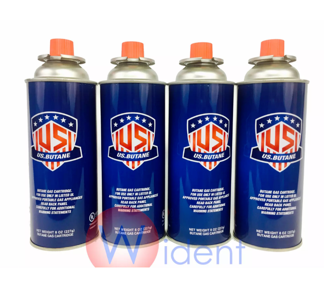 4pk US Butane Portable Butane Gas Fuel Cartridges Cooking Camping ...