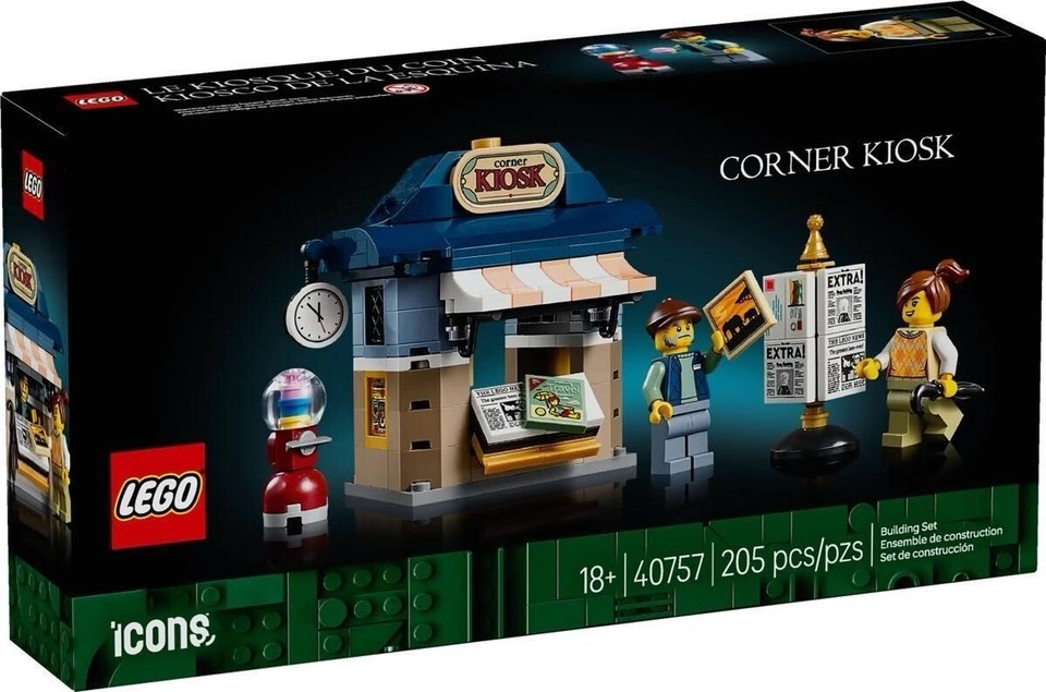 Lego Icons 40757 Corner Kiosk Modular Building GWP Sealed 4pcs in 1Box ...