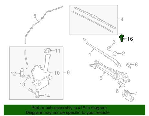 Genuine Hyundai Washer Nozzle 98630-2K100 | eBay