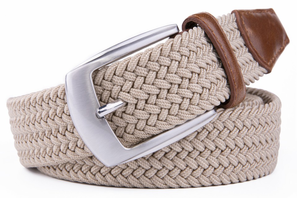 Elastic Fabric Braided Belt,Enduring Stretch Woven Belt for Unisex Men ...
