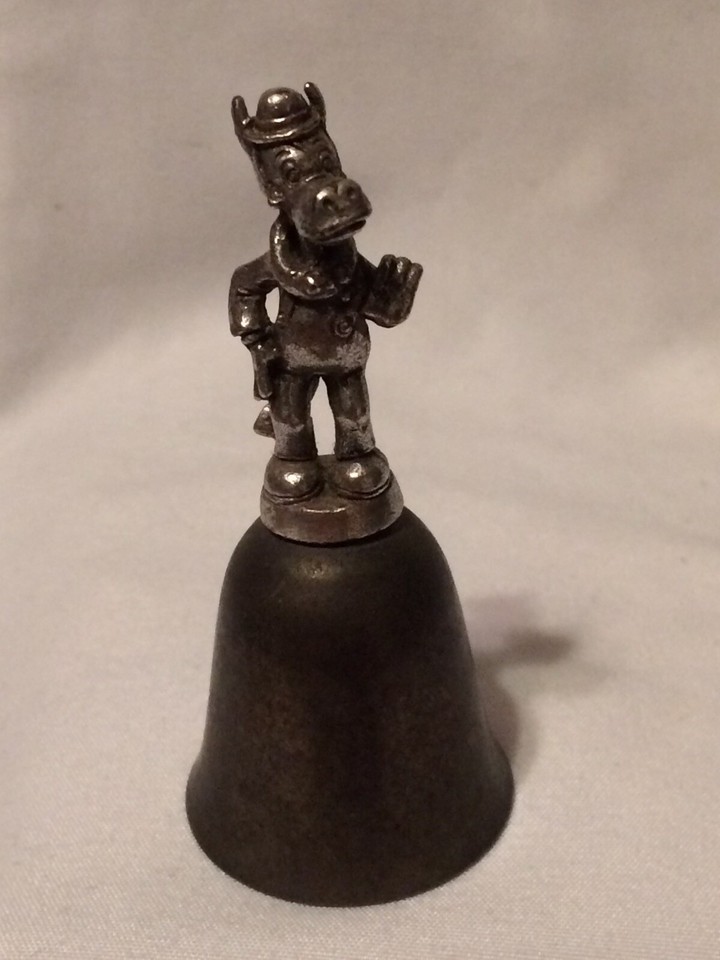 Disney NE Collector's HORACE HORSECOLLAR Silver & Pewter Bell Miniature ...