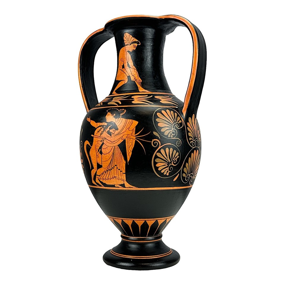Maenad & Satyr Attic Red Figure Amphora Ancient Greek Vase Louvre ...