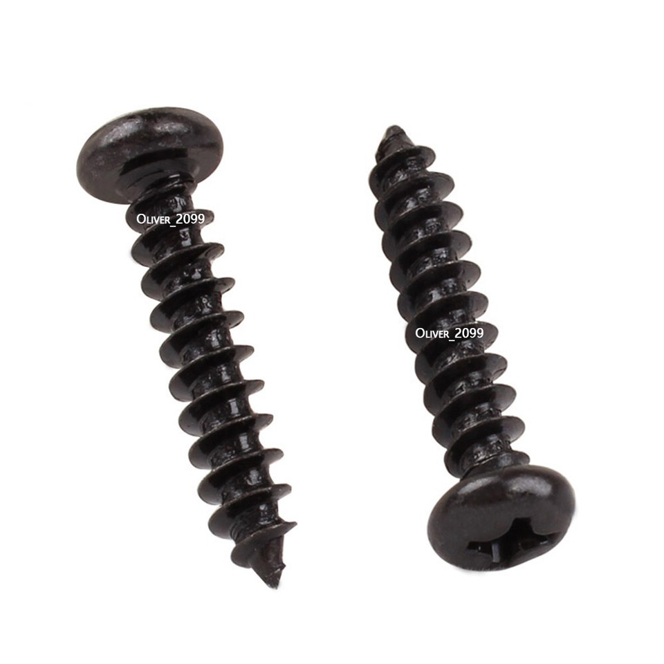 M2 M2.3 M2.5 M3 M4 Black Steel Phillips Pan Head Self Tapping Screws ...