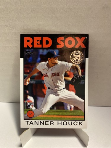 2021 Topps TANNER HOUCK Rookie Card RC #86B-38 Boston Red Sox 1986 ...