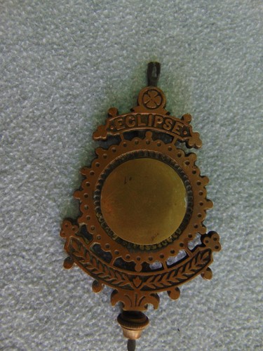 ANTIQUE 1800'S ECLIPSE LARGE SHELF GINGERBREAD KITCHEN CLOCK PENDULUM ...