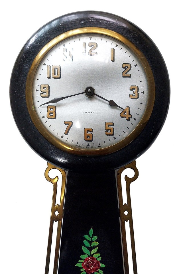 Vintage Gilbert Banjo Wall Clock Model 3707 Made In USA Excellent ...