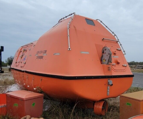 Norsafe Lifeboat 75 Person Off Oil Rig Type JYN85F Diesel Powered 2008 ...