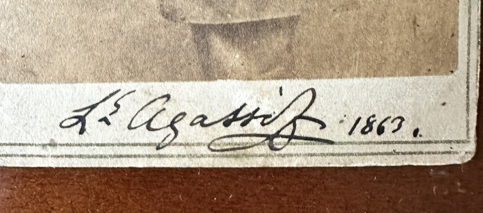 Professor LOUIS AGASSIZ Signed CDV Harvard Scientist 1860s Autograph ...