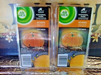 Air Wick Wax Melts SWEET VANILLA & PUMPKINS FRAGRANCE ACADIA 2 packs 8 ...