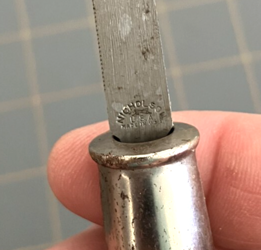 VTG Nicholson 6 Pc File Set - BENT Rifflers w/ Original Box | eBay