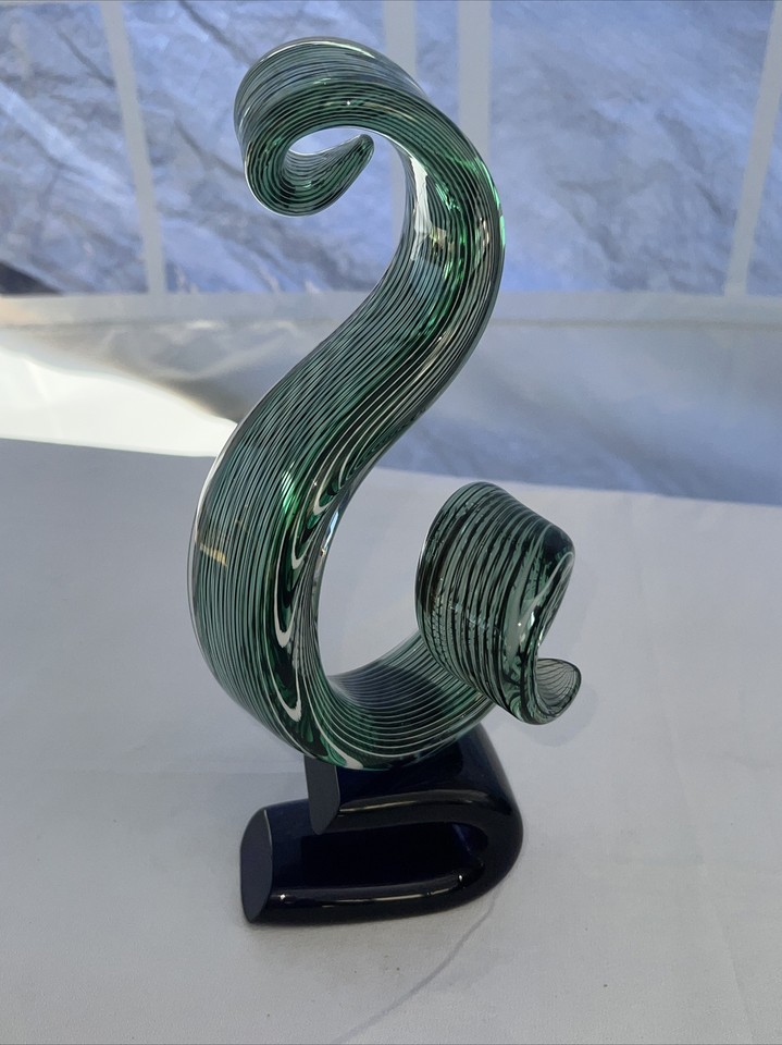 SIGNED SEGUSO VIRÓ MURANO SPIRAL ABSTRACT SCULPTURE GLASS | eBay
