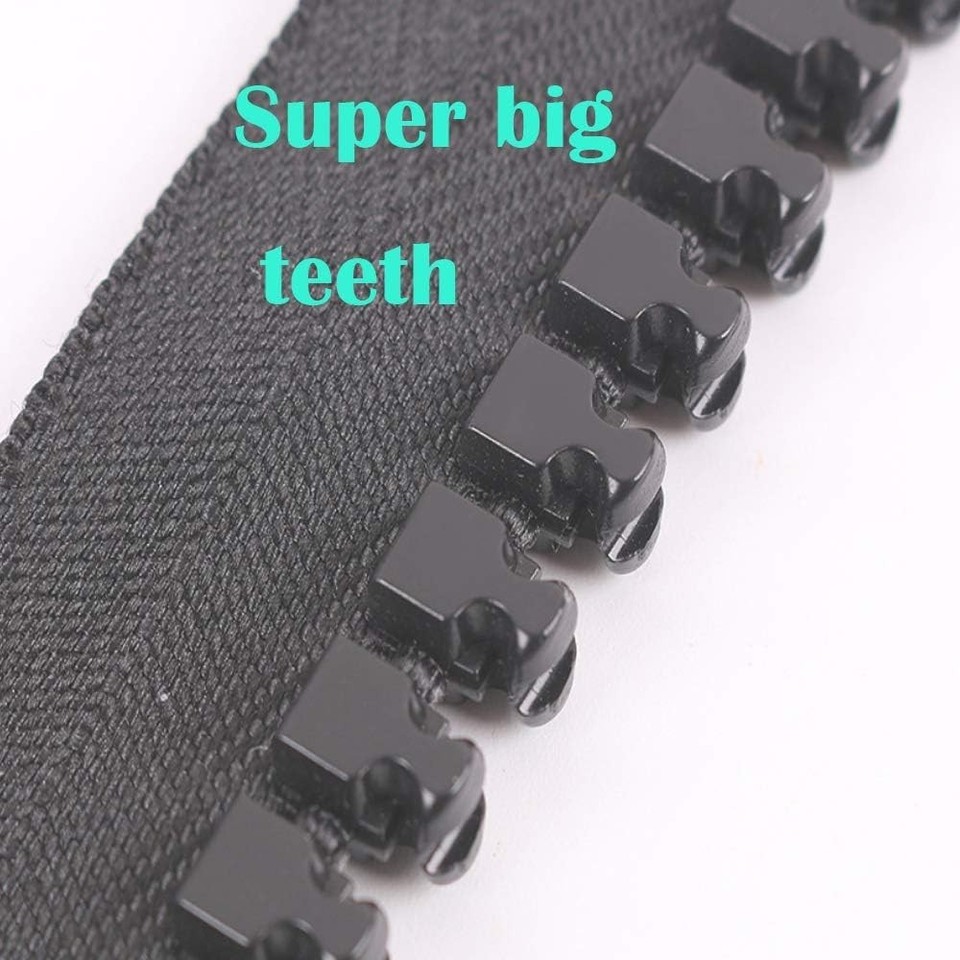 Super Large Plastic Zipper Size 20# Heavy Duty Zippers 10 In Long With ...