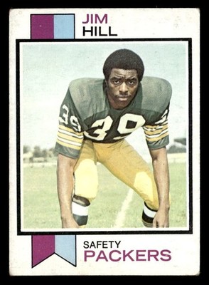 Jim Hill 1973 Topps Rookie Card #263 Green Bay Packers GD-VG | eBay