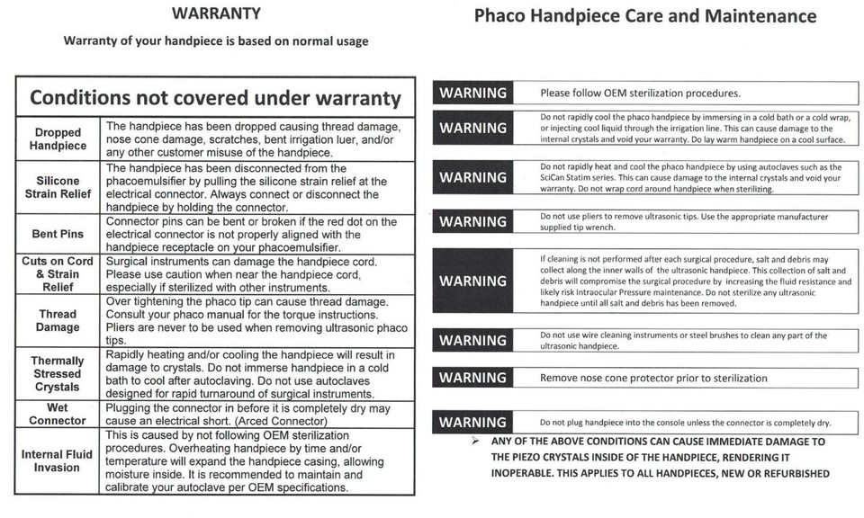 Alcon Constellation Fully refurbishe 8065750888 Fragmentation Handpiece ...