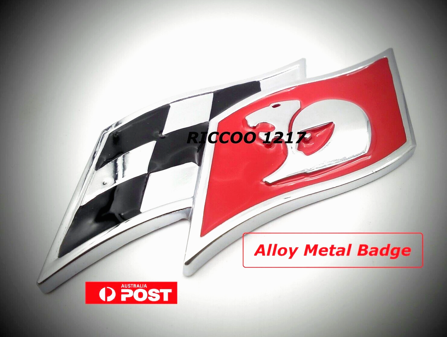 Red HSV flag badge alloy for Holden HSV Maloo SS R8 GTS HSV 11.5 x 5 ...