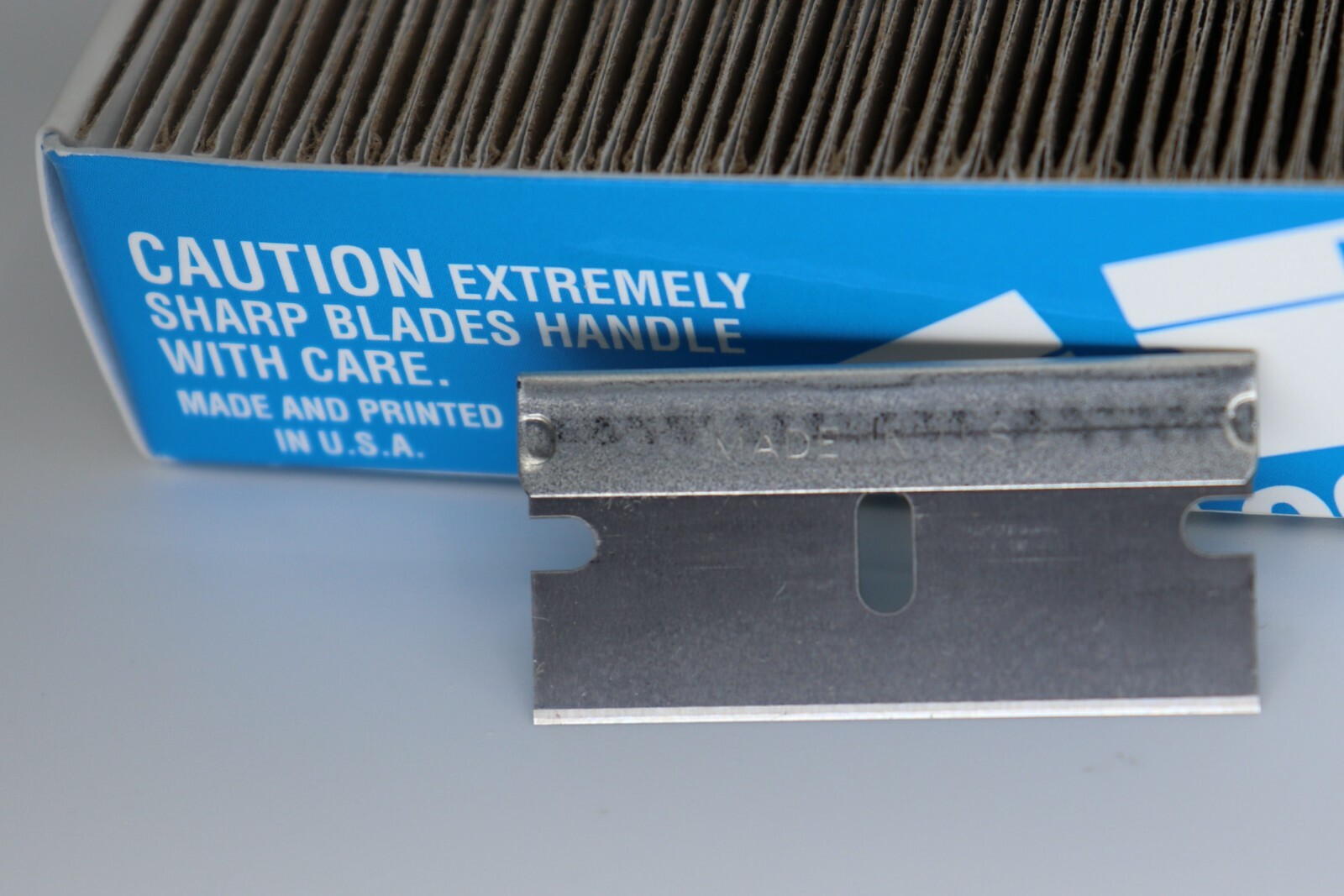 100-PACK .009 #9 Single Edge Razor Blades Box Cutter DOUBLE HONED MADE ...