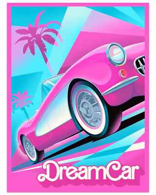 WonderCon 2024 Barbie Dream Car Regular Movie Poster Screen Print 18x24 ...